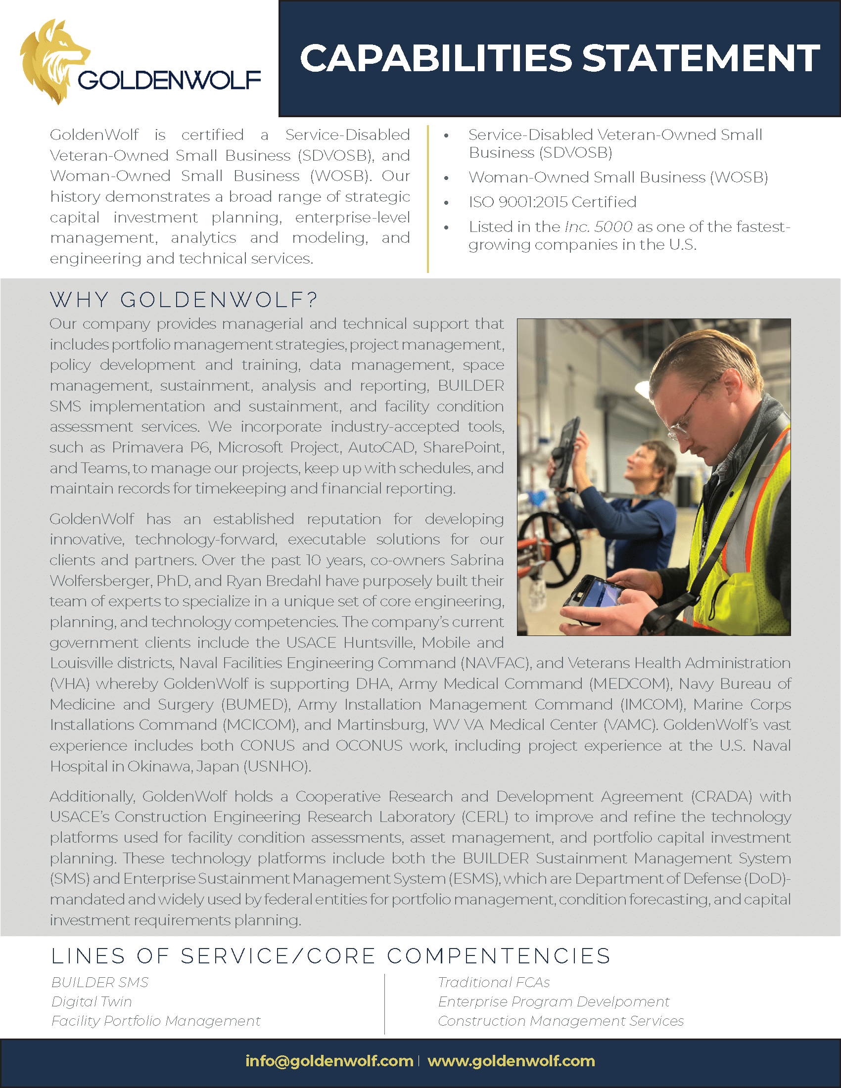 Capability Statements - GoldenWolf